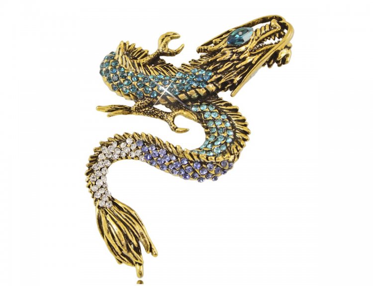 Брошь Дракон купить в интернет магазине в Москве